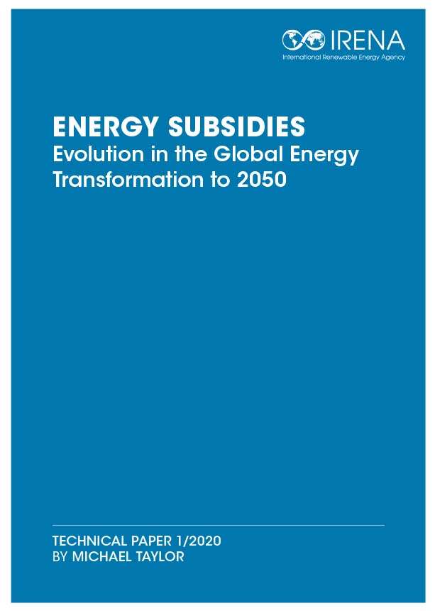 Energy subsidies: Evolution in the global energy transformation to 2050